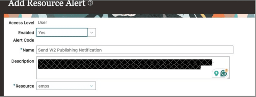 Using Alerts Composer to Send W2 Notifications in Oracle Fusion SaaS ...